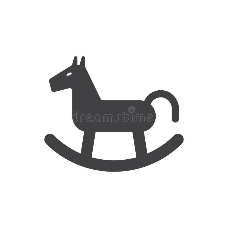 Toy Horse Icon stock illustration. Illustration of sign - 374320388