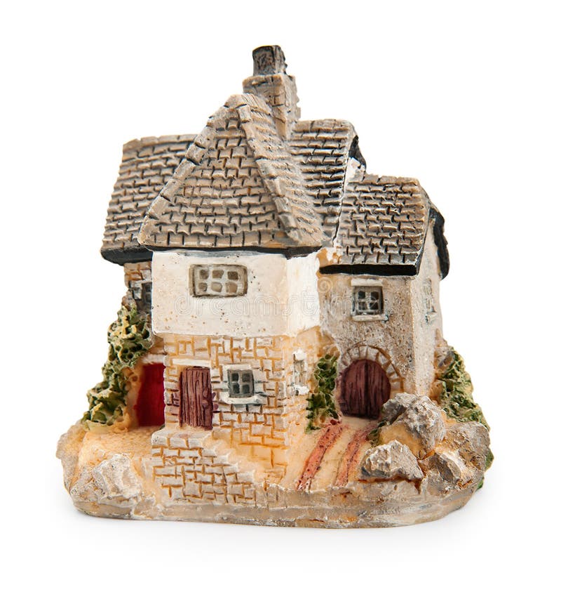 Vintage Dollhouse isolated stock photo. Image of house - 21566216