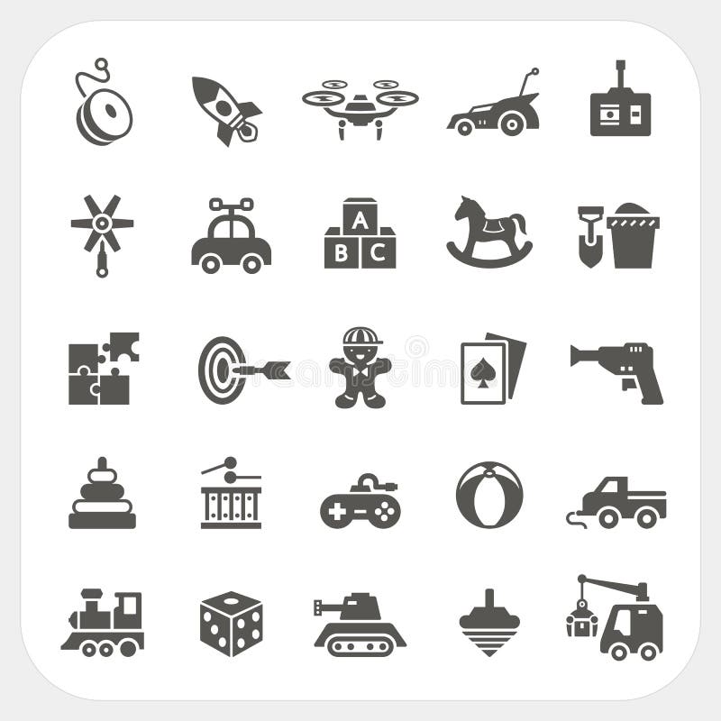 Toy icons set stock vector. Illustration of icons, collection - 52075653