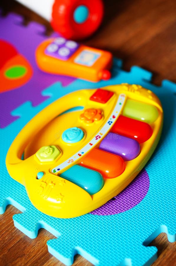 Toy keyboard stock image. Image of music, pianet, product - 69667975