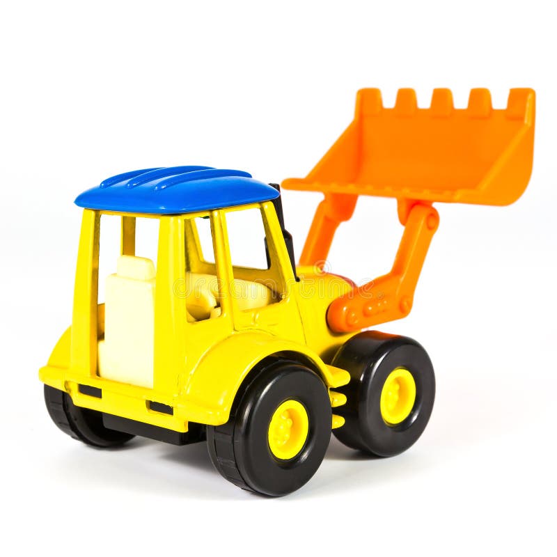 A toy loader excavator stock photo. Image of equipment - 38120410