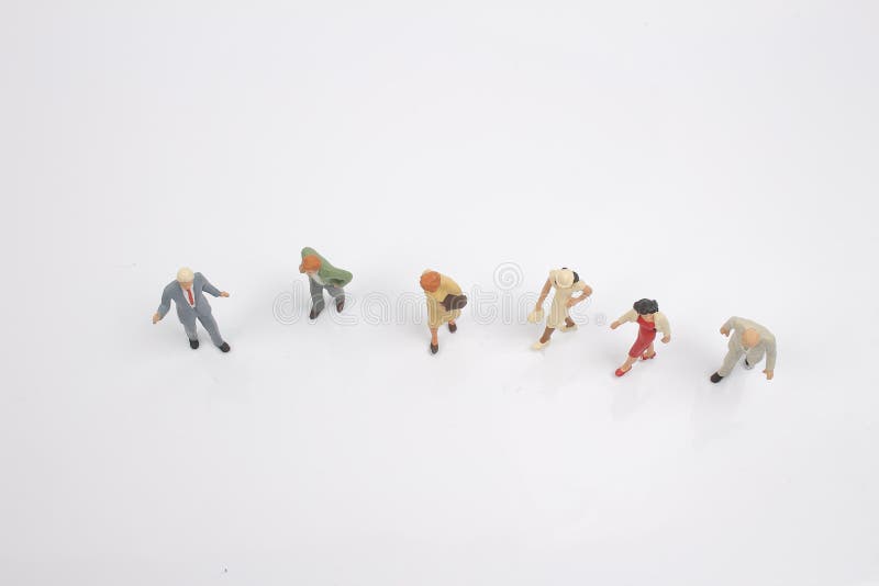 Toy, Miniature Figures of Human Stock Photo - Image of human, corporate ...