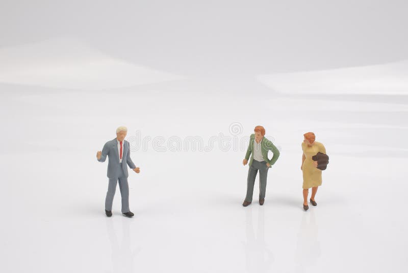 Toy, Miniature Figures of Human Stock Image - Image of team, people ...