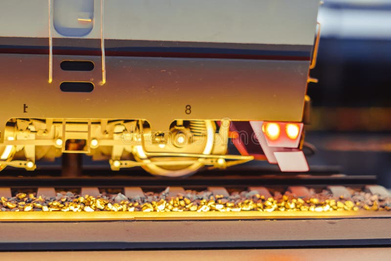 A Toy Model of a Modern Electric Train Stock Image - Image of freight ...