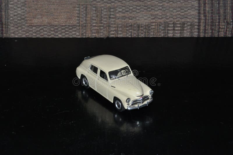 Toy Model of the Soviet Car Victory Stock Photo - Image of exhibit ...