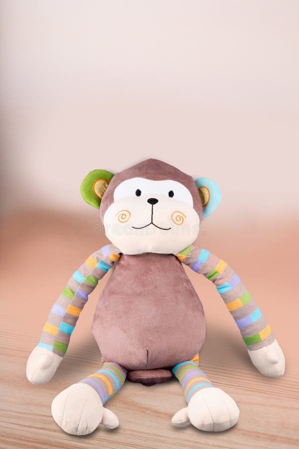 Toy monkey stock image. Image of cold, cross, teddy, blue - 62048865