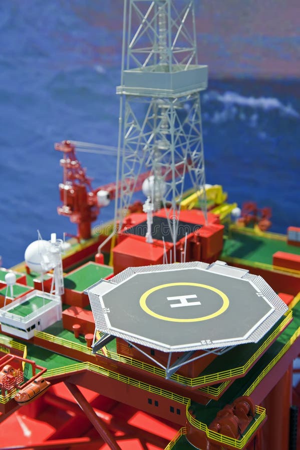 Drilling Offshore Platform Oil Rig Stock Photo - Image of oilfield ...