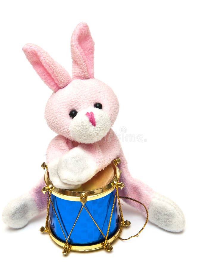 Toy Pink Rabbit Drum Stock Photos - Free & Royalty-Free Stock Photos ...