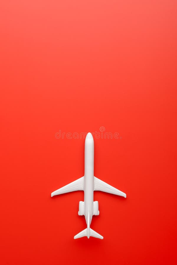 Toy Plane on Red Background Stock Image - Image of blue, freedom: 135372977