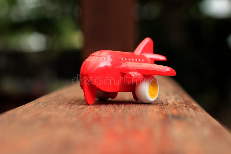 Toy Plane with a Red Propeller. Stock Image - Image of preschool, kids ...