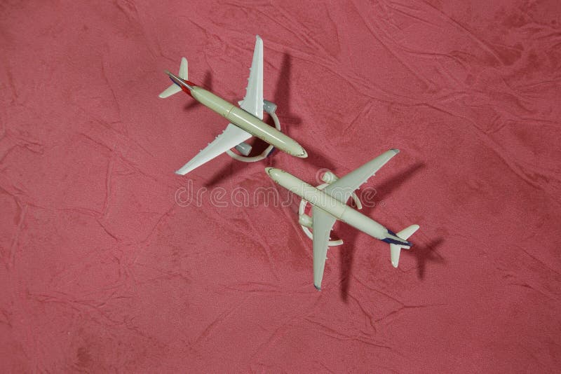 Toy Planes on a Pink Matte Background Stock Image - Image of aviation ...