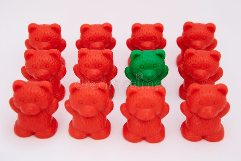 Toy plastic bears stock image. Image of bears, shot - 134826025
