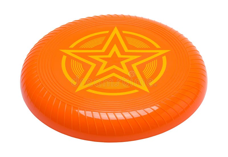 Orange Plastic Disk stock image. Image of sport, orange - 228750507