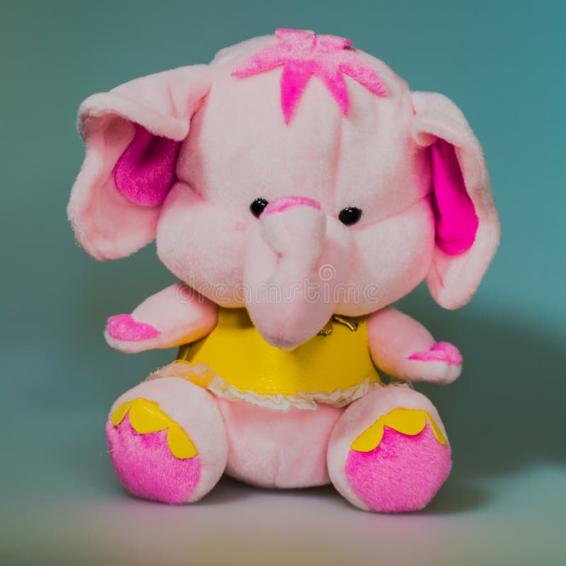 Toy plush elephant stock photo. Image of plush, yellow - 31653424