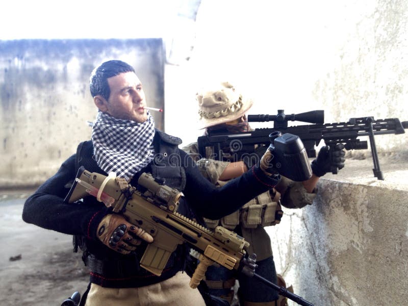 Toy Man 1/6 Scale Soldier Action Figure Miniature Realistic Editorial ...