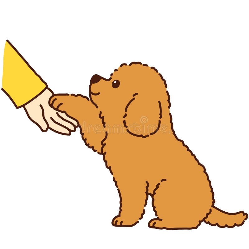 Puppy Shake Hands Stock Illustrations – 16 Puppy Shake Hands Stock ...