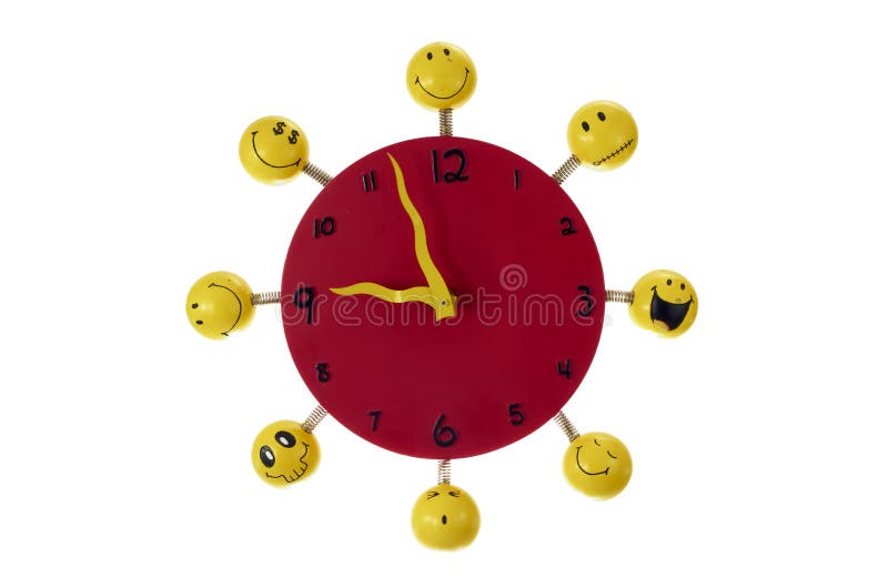 Toy red clock. stock photo. Image of measurement, reminder - 28961126