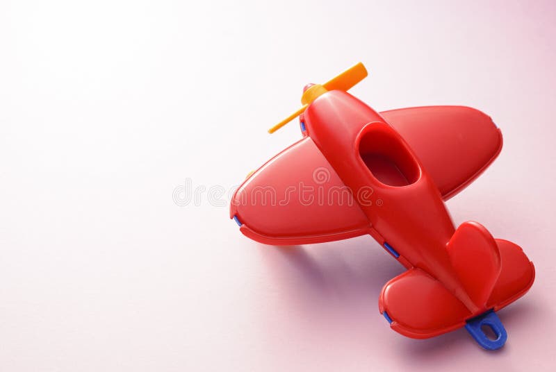 Red toy plane stock photo. Image of gear, wing, transport - 13706838