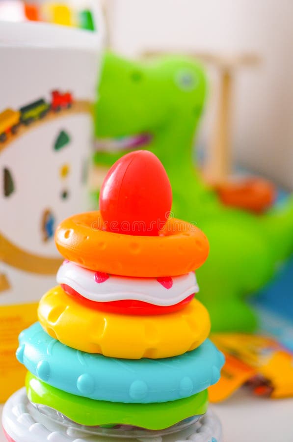 Toy rings stock image. Image of colorful, indoor, stacking - 69668043