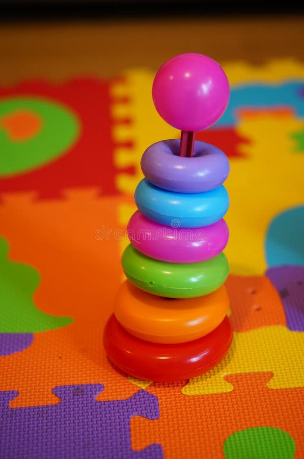 Toy rings stock image. Image of stacked, rings, plastic - 51368223