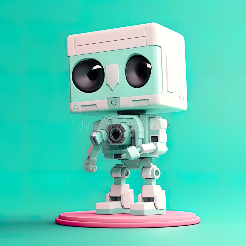 A Toy Robot with a Camera on a Stand. AI Generative Image. Stock ...