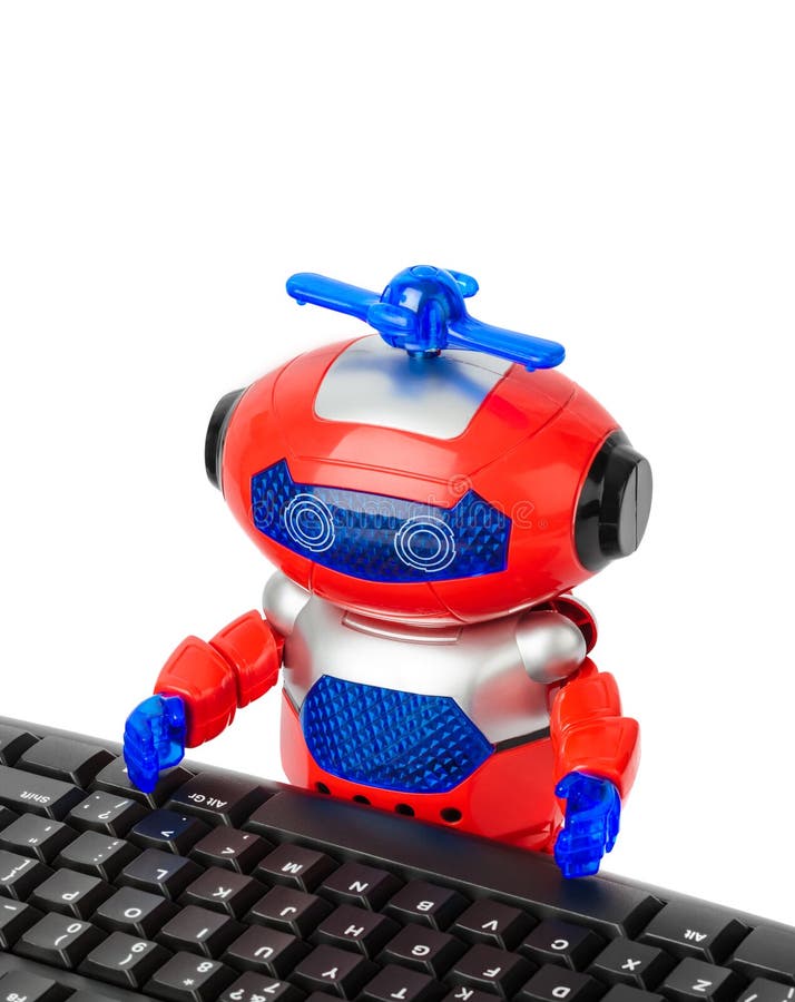 Robot Arm and Computer Chip Stock Photo - Image of network, motherboard ...