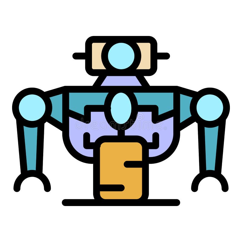Toy Robot Icon Color Outline Vector Stock Vector - Illustration of ...