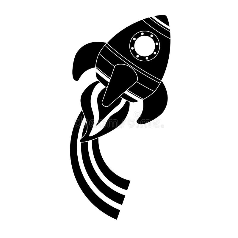 Toy rocket icon image stock illustration. Illustration of speed - 82941148
