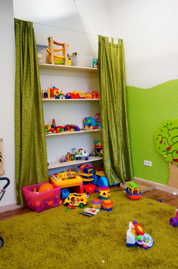 Toy room editorial photo. Image of toys, shelfs, room - 49657741