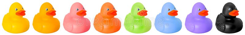 Toy rubber colored ducks stock photo. Image of clean - 40911688