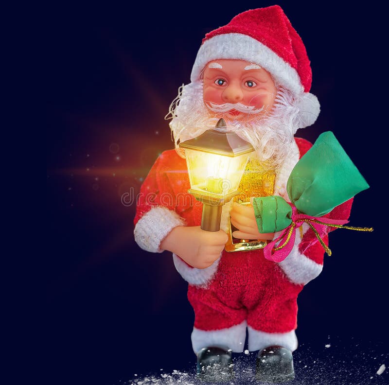 Toy santa claus stock photo. Image of gift, giving, present - 263766952