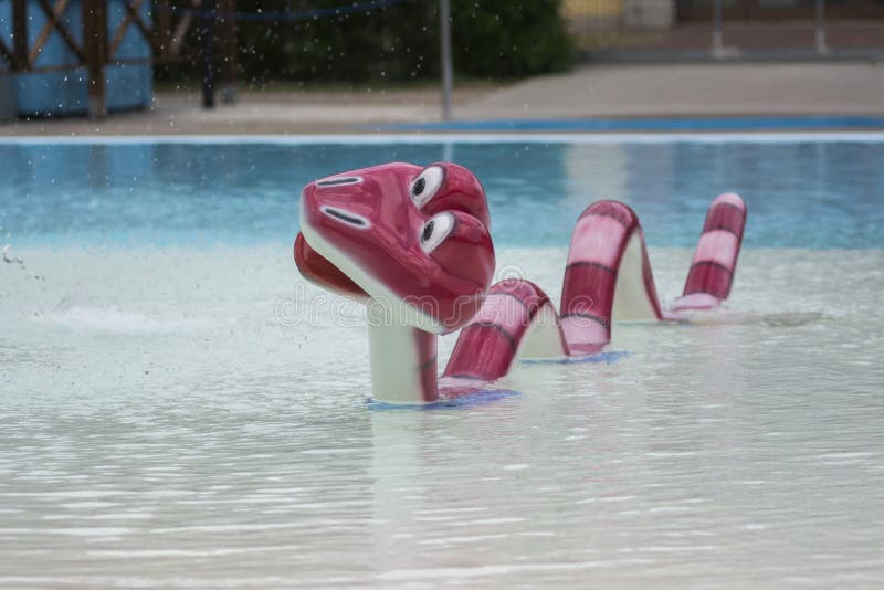 Snake in the pool stock image. Image of snake, resort - 99783957