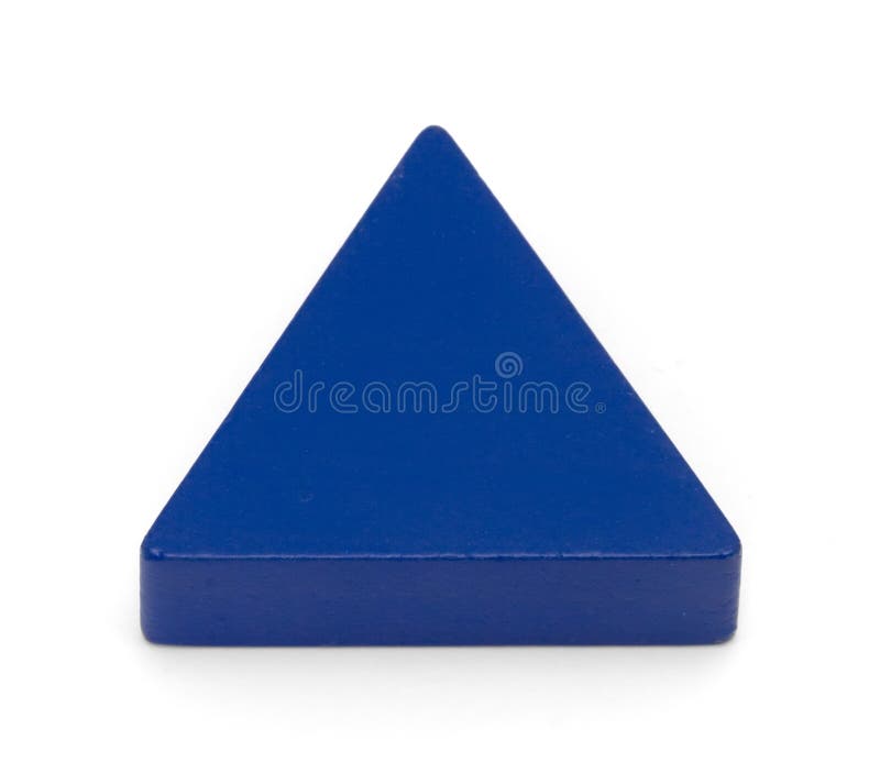 Toy shapes - Blue Triangle stock image. Image of isolated - 4934029
