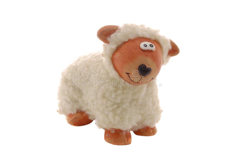 Toy sheep stock photo. Image of clay, plastic, flock, lamb - 6852258