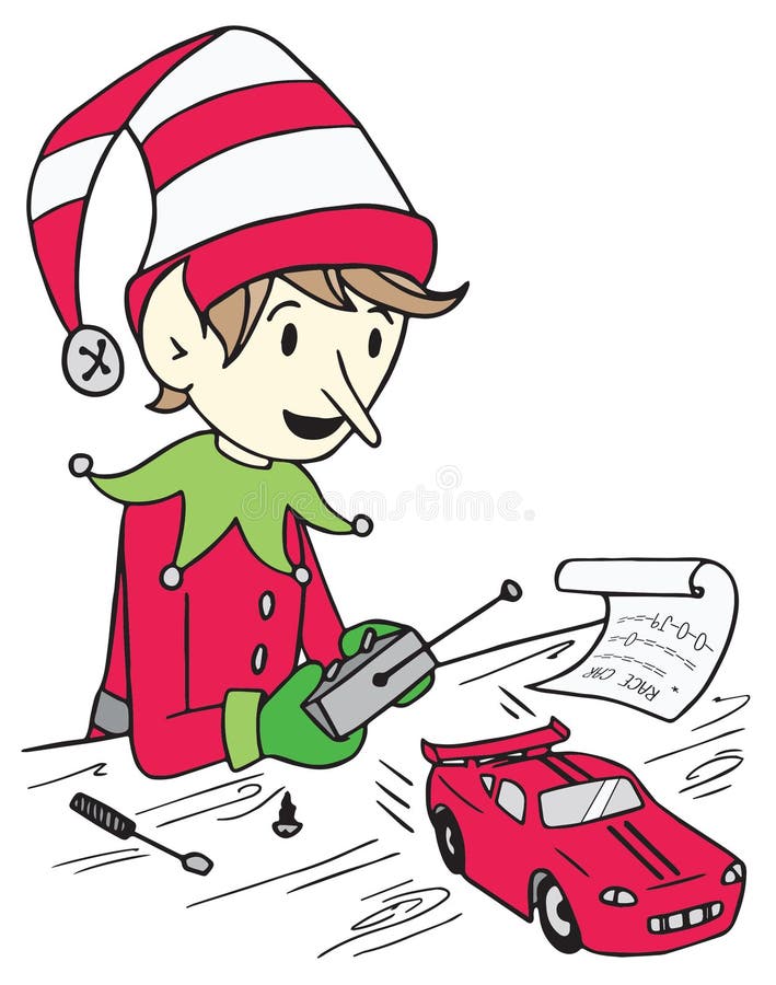 Toy Shop Elf stock vector. Illustration of shop, cartoon - 47555363