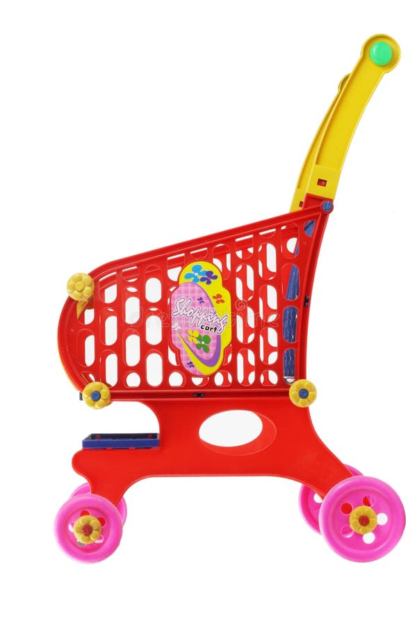 Toy shopping cart stock image. Image of isolated, object - 19620093