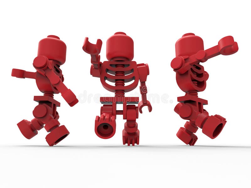Toy Skeleton Different Views Stock Illustration - Illustration of play ...