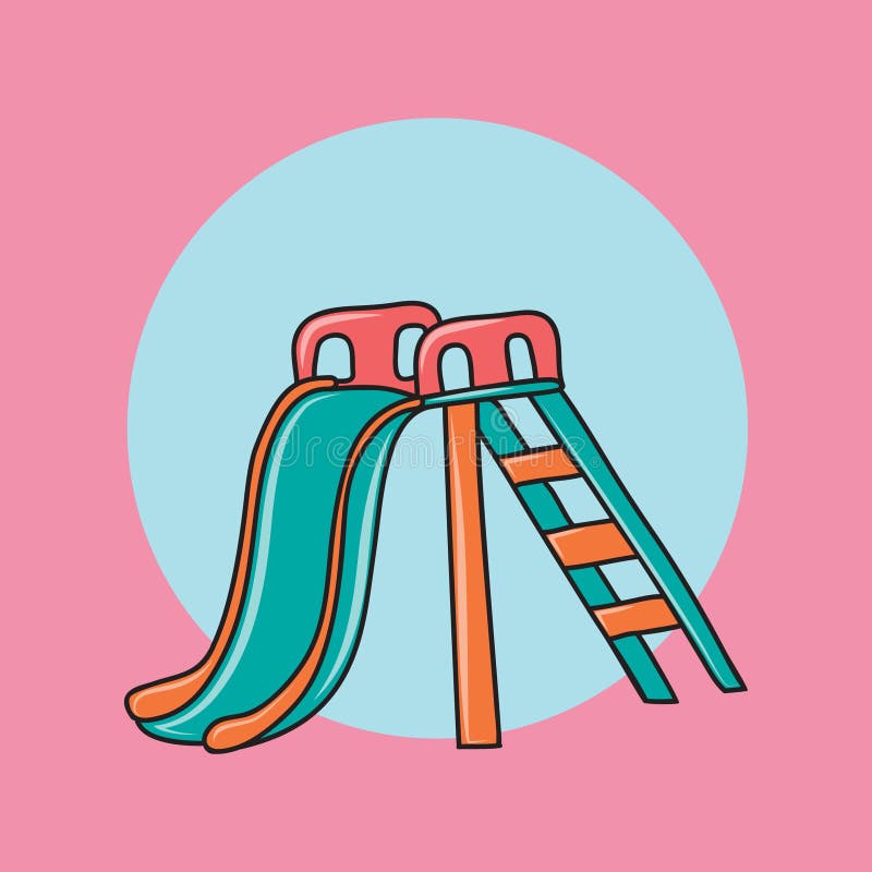 Toy Slide. Vector Illustration Decorative Design Stock Vector ...