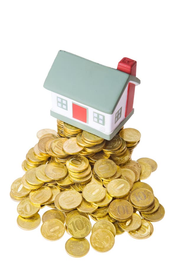 COIN HOUSE stock photo. Image of loan, building, debt - 21776912