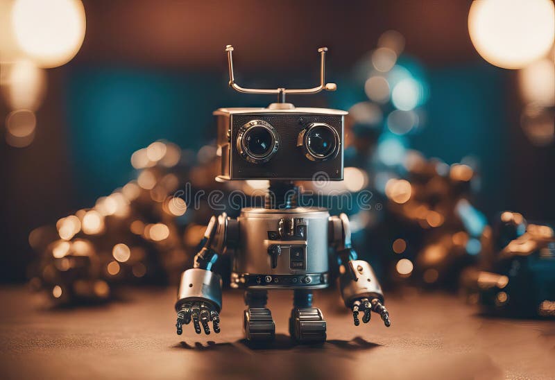 Toy Soft Robot stock illustration. Illustration of wallpaper - 305123117