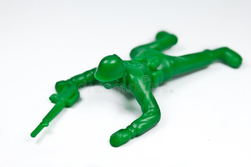 Crawling toy soldier stock photo. Image of figure, belly - 85168