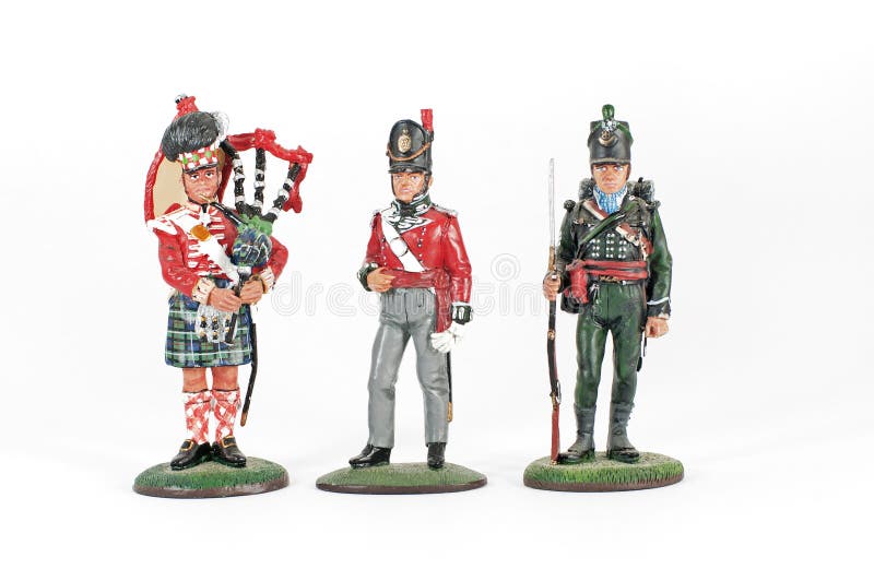 Toy Soldiers Da Batalha De Waterloo 1815 Fotografia Editorial - Imagem ...