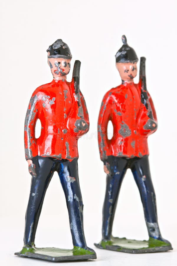 Toy Soldiers - Marching Guards with Rifles Stock Image - Image of ...