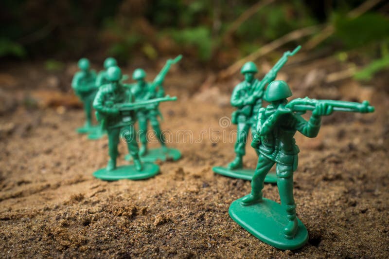 Toy Soldiers War stock photo. Image of fighting, combat - 76514512