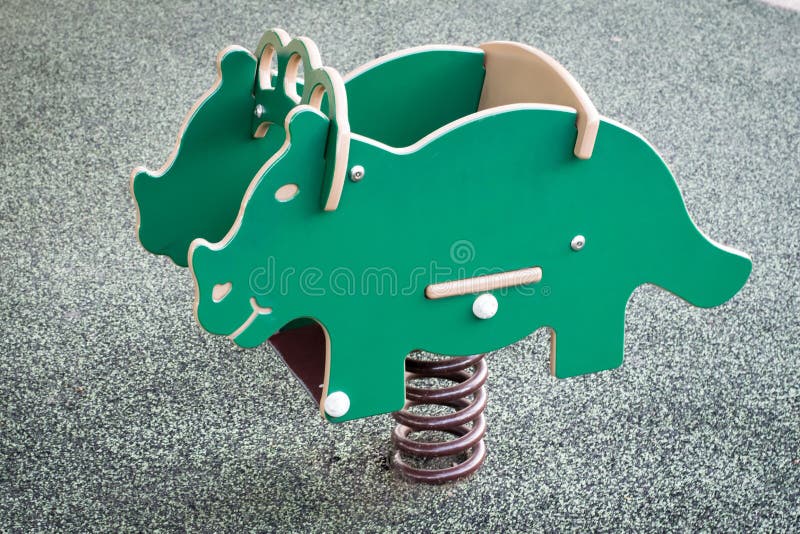 Spring Rocking Horse stock photo. Image of playground - 25985670