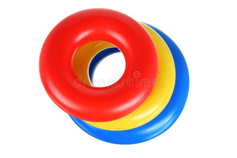Plastic Toy Rings stock photo. Image of still, preschool - 40174686