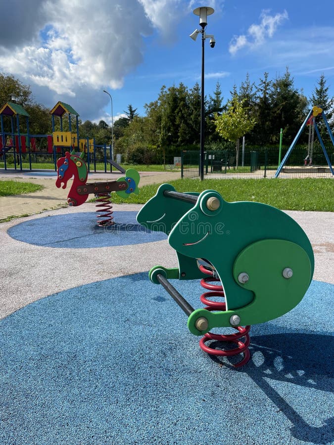 A Toy Standing on the Playground Stock Photo - Image of leisure, climb ...