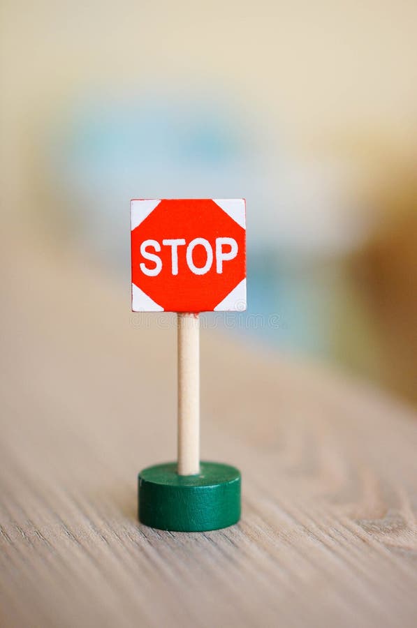 Stop sign toy stock photo. Image of safety, message, stop - 2803712
