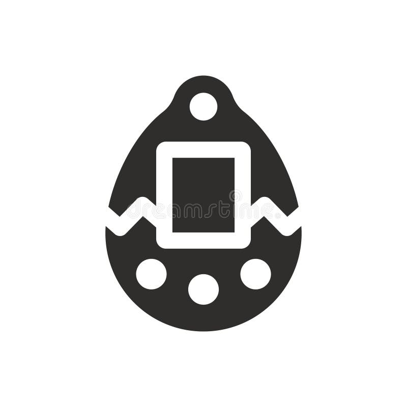 Tamagotchi Icon in Filled, Thin Line, Outline and Stroke Style. Vector Illustration of Two ...