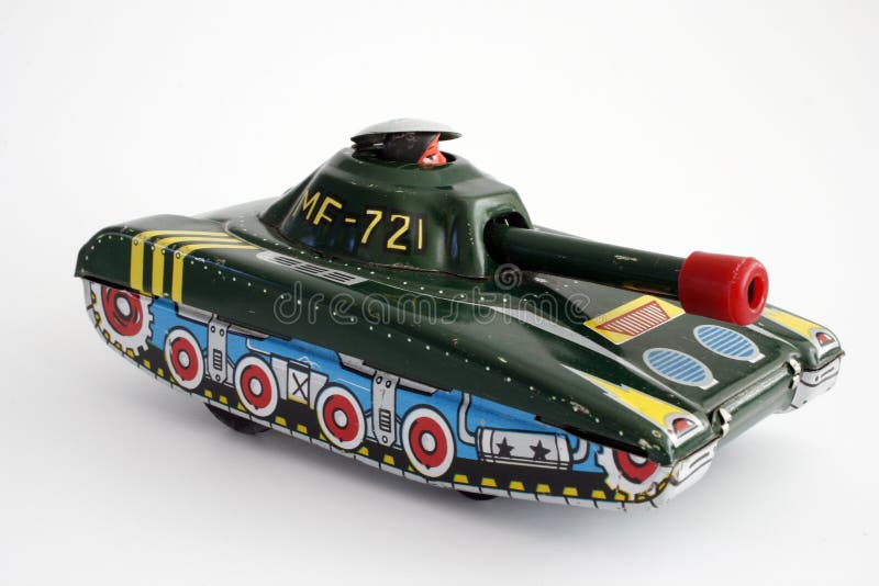 Toy Tank Isolated stock image. Image of serve, plastic - 4266503